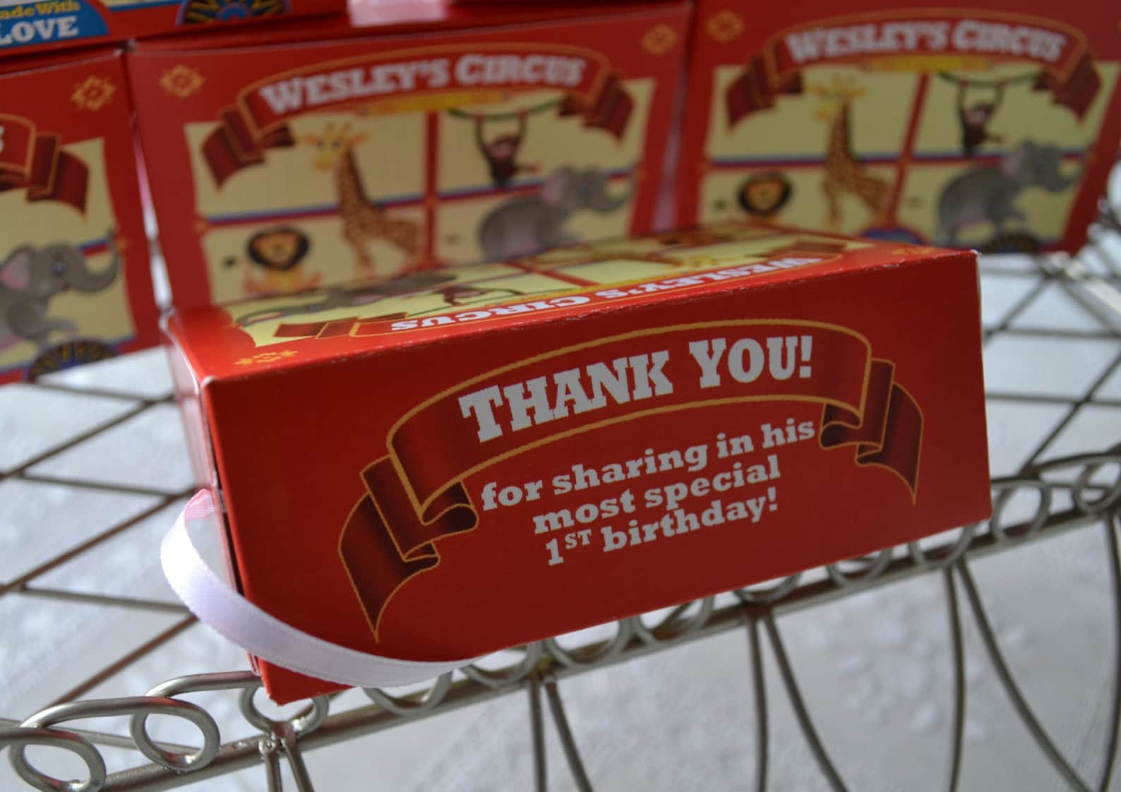 Animal Cracker Boxes Children's Carnival Birthday Party - Etsy