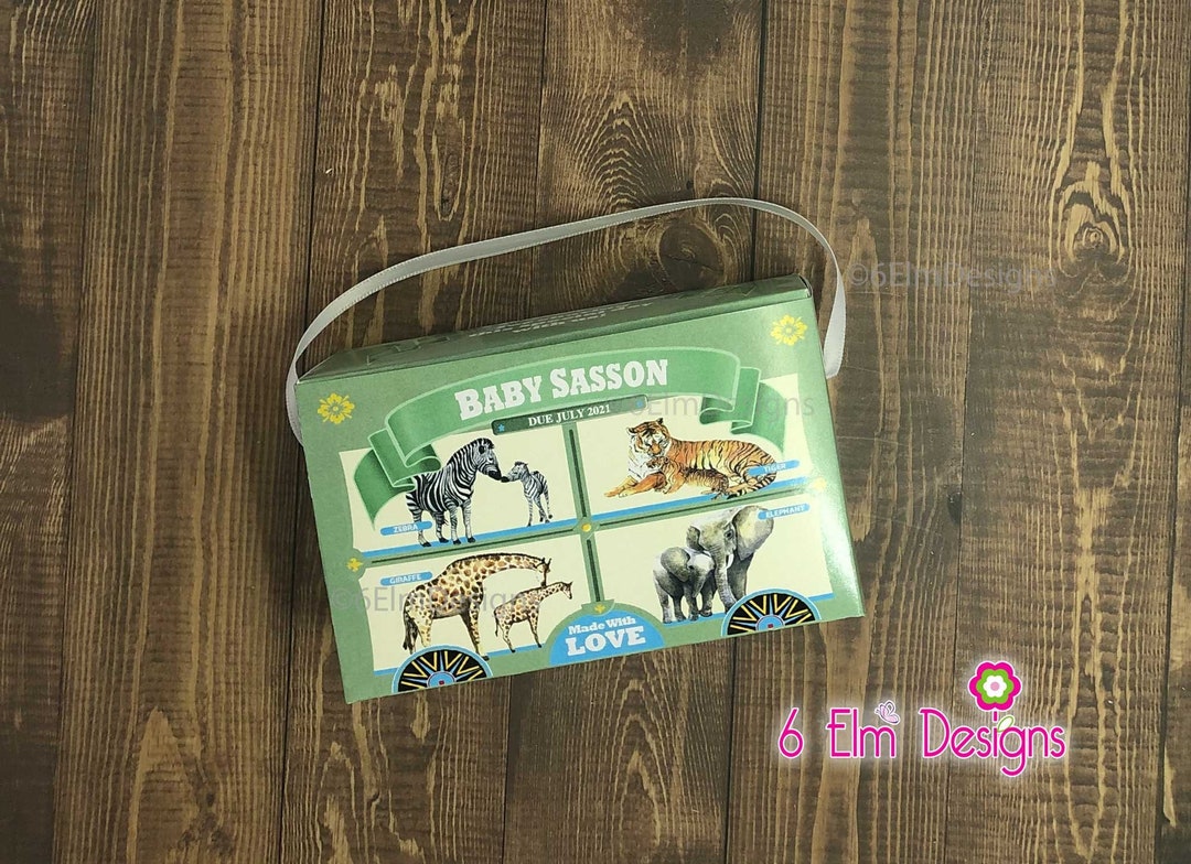 Sage Green Animal Cracker Boxes, Children's Carnival Birthday Party ...