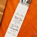 Thank You for Sharing Our First Meal Together Wedding Silverware ...