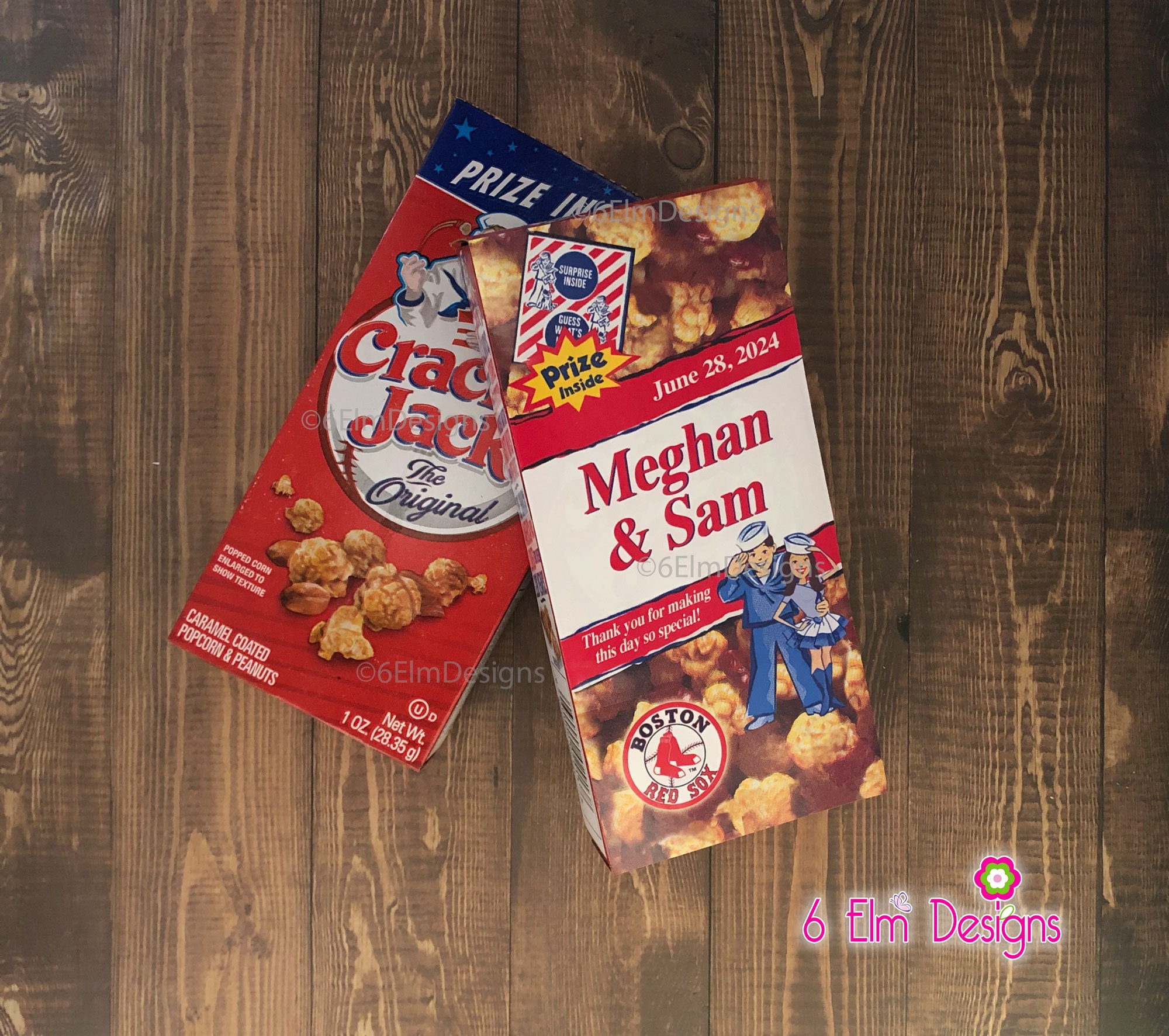 Cracker Jack Labels, Custom Cracker Jack Stickers for Weddings ...