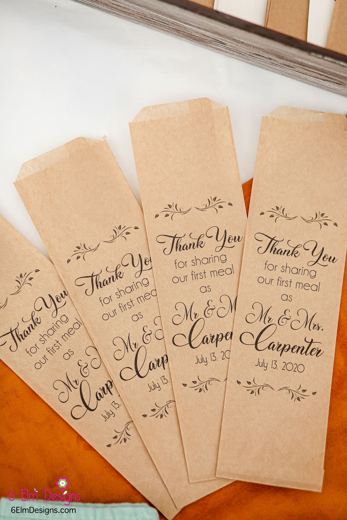 Thank You for Sharing Our First Meal Together Wedding - Etsy