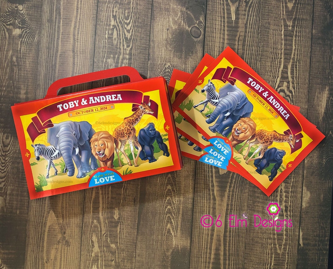 Animal Cracker Labels and Stickers, Wedding Animal Cracker Stickers ...