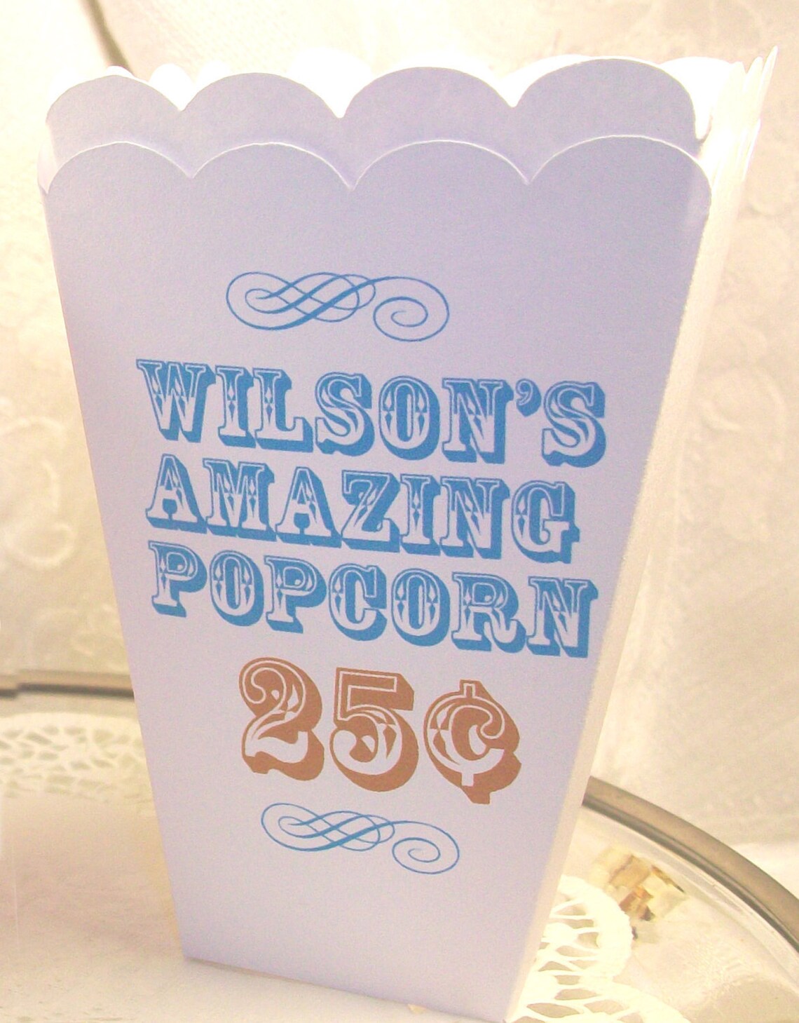 Custom Popcorn Boxes for Weddings Favors Birthday Favors - Etsy
