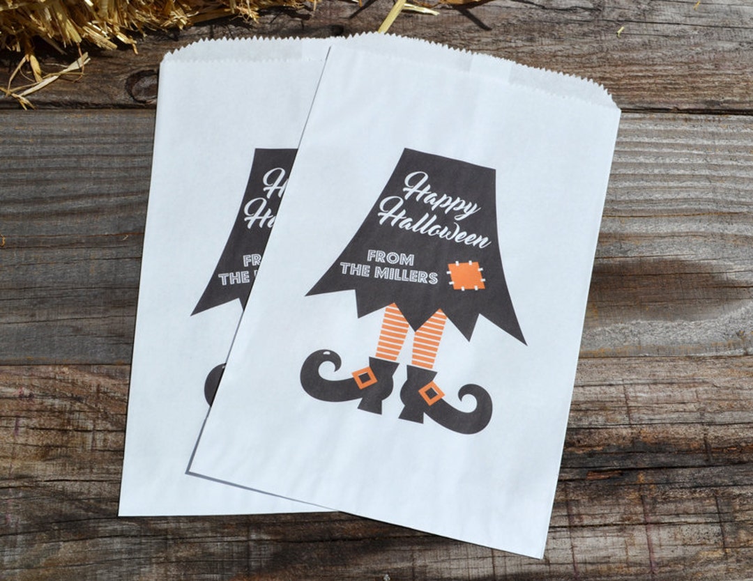 Witches Skirt Halloween Personalized Goodie Bags for Halloween Party ...