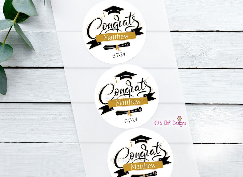 Congrats Graduation Sticker Graduation Party Decor - Etsy
