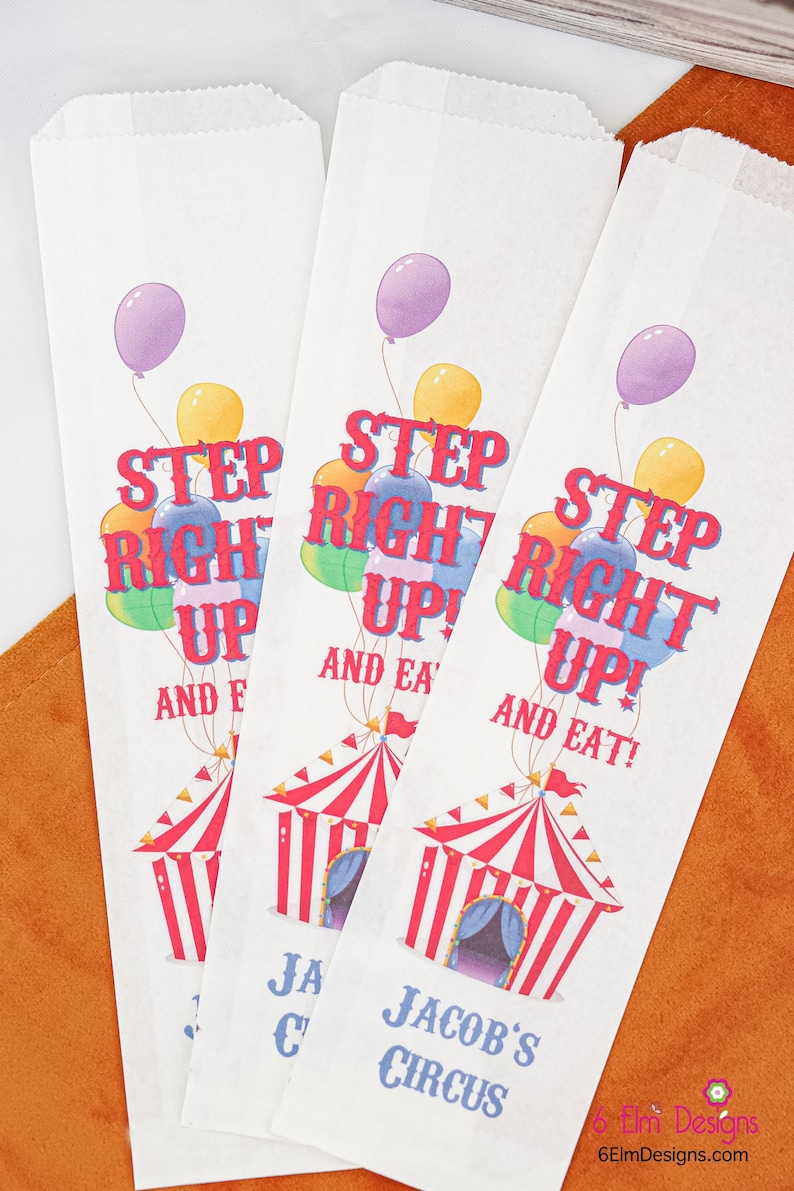 Step Right up Circus Carnival Birthday Silverware Utensil - Etsy
