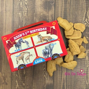 Animal Cracker Stickers, Animal Cracker Labels, Children's Carnival ...