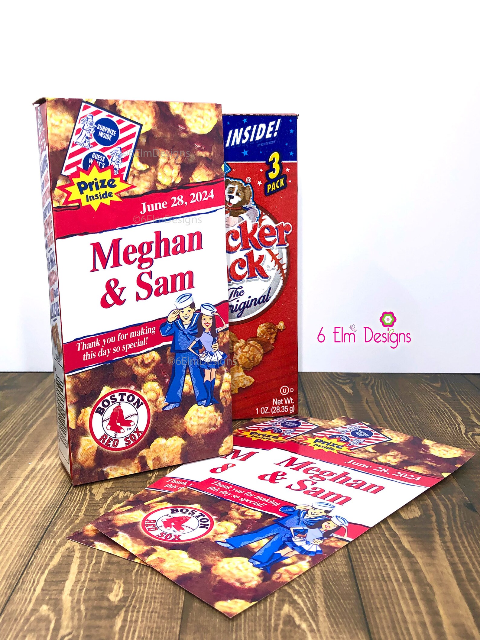 Cracker Jack Labels, Custom Cracker Jack Stickers for Weddings ...