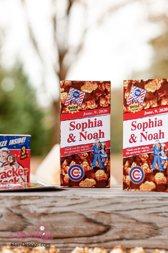 Wedding Favors Cracker Jacks Baseball Wedding Favor Cracker Jack Boxes