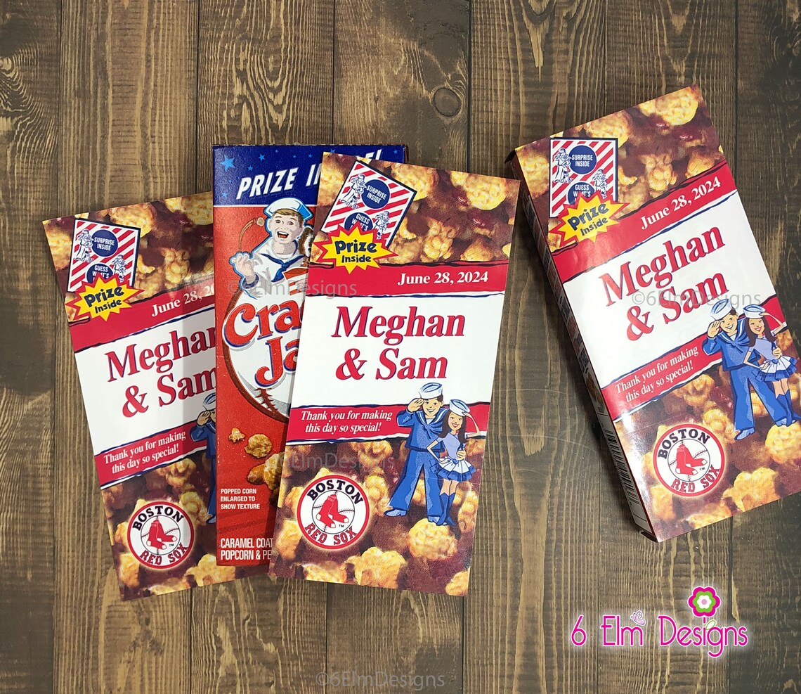 Cracker Jack Labels, Custom Cracker Jack Stickers for Weddings ...
