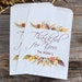 Thankful for You Thanksgiving Favor Bags - Etsy