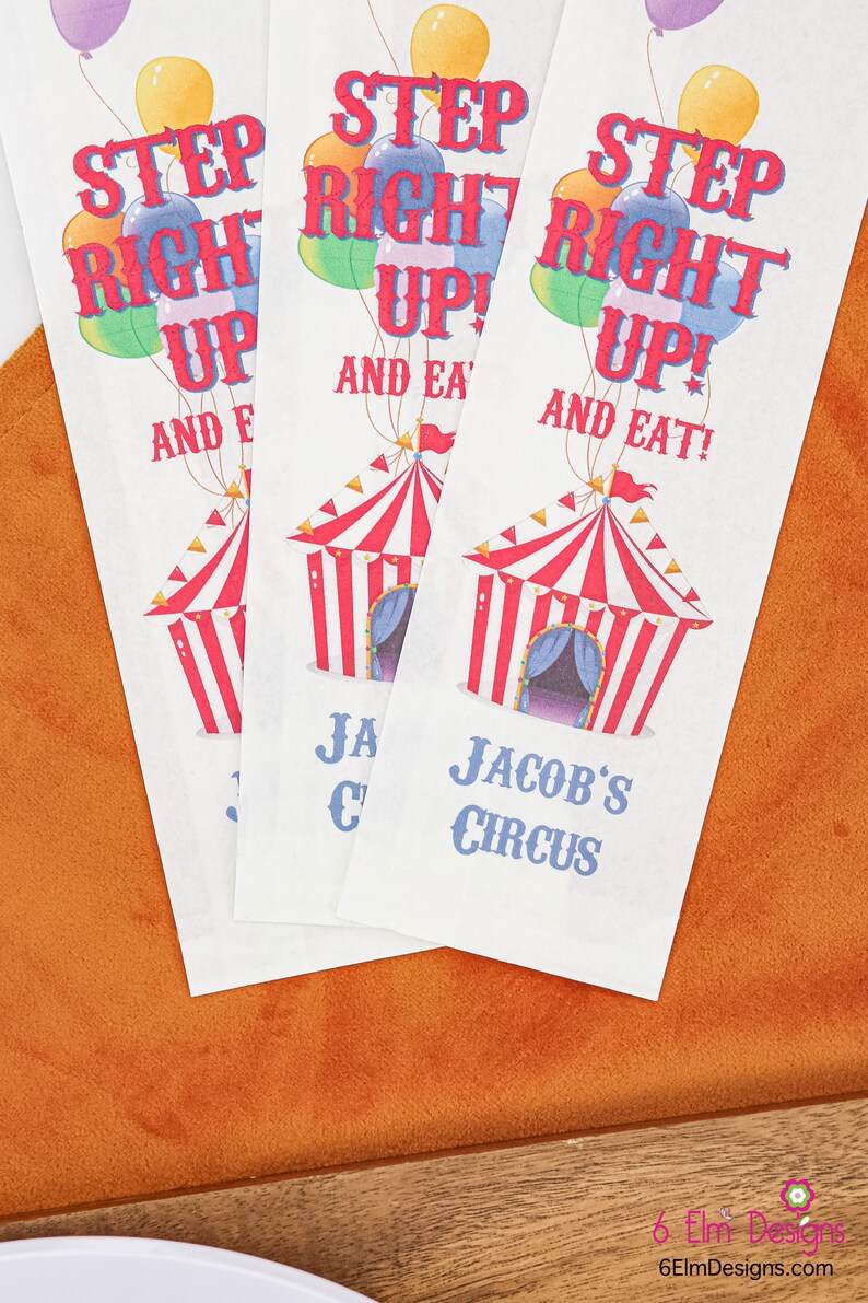 Step Right up Circus Carnival Birthday Silverware Utensil - Etsy