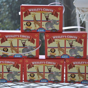 Animal Cracker Boxes | Children's Carnival Birthday Party Favor ...