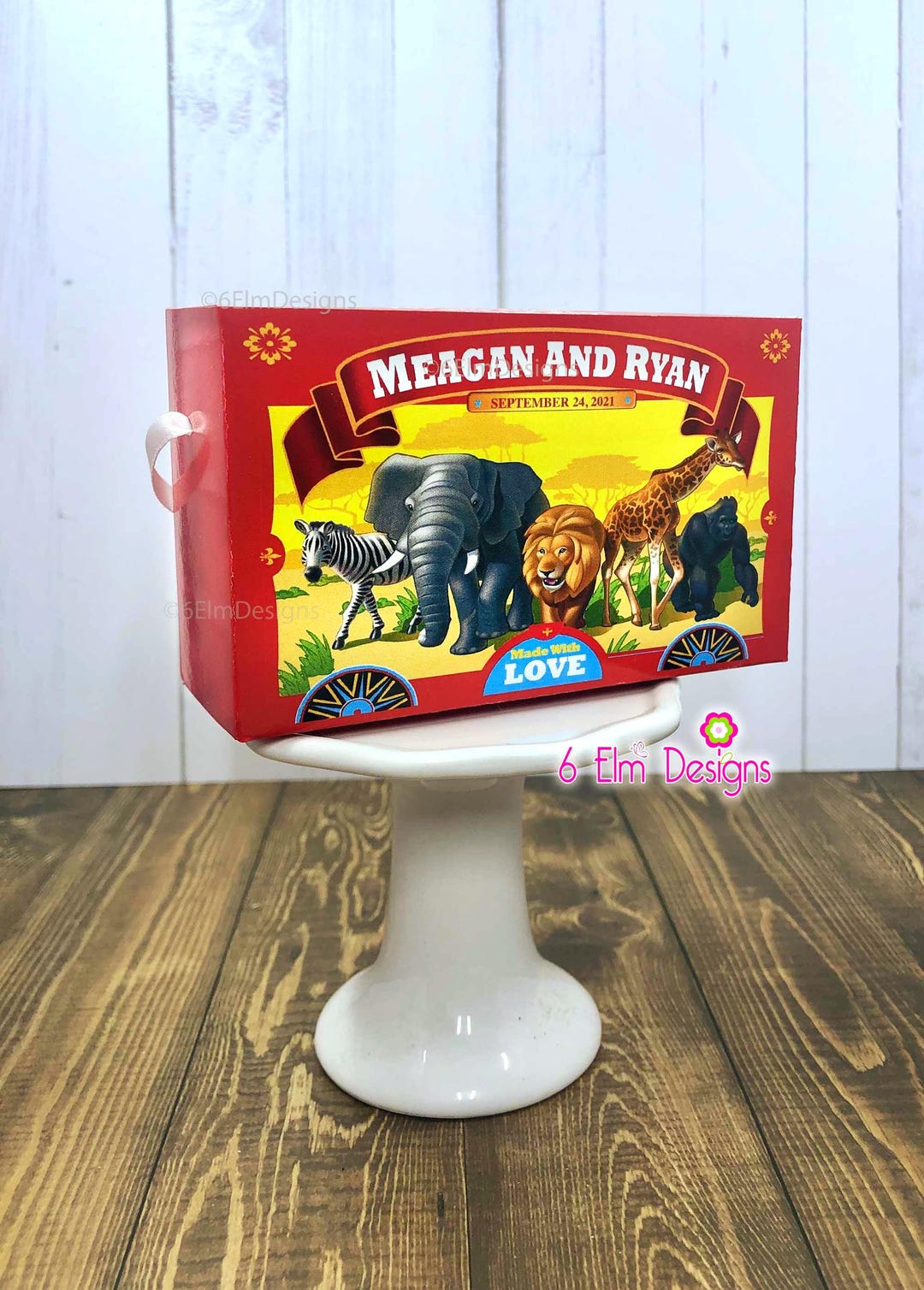 Filled Animal Cracker Boxes, Children's Carnival Birthday Party Favor ...