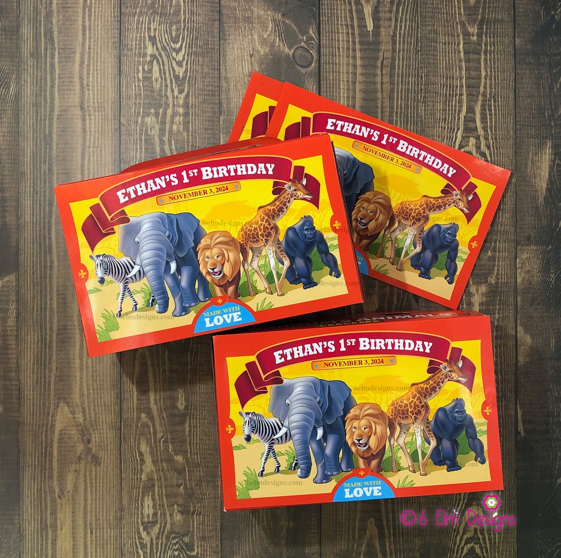 Animal Cracker Stickers Animal Cracker Labels Children's - Etsy