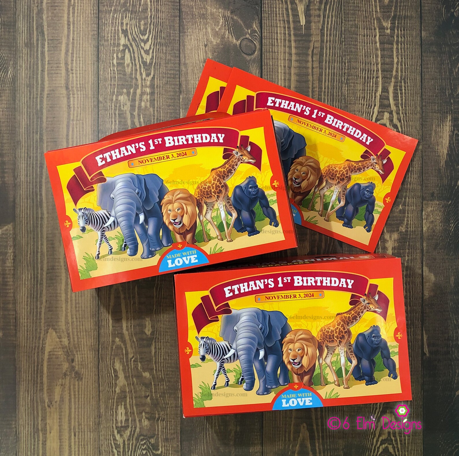 Animal Cracker Stickers Animal Cracker Labels Children's - Etsy