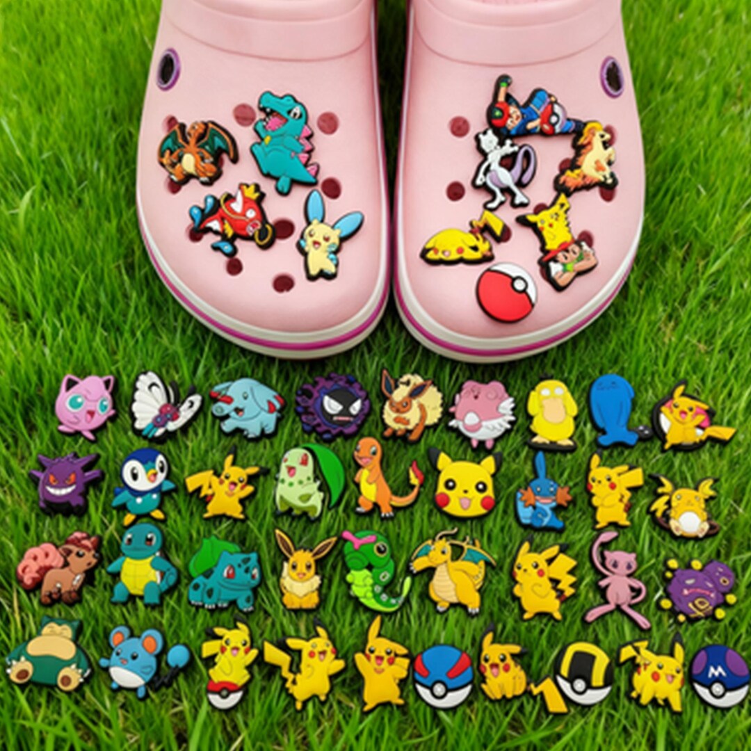 Pokémon-inspired Croc Charms | Cute Game Character Shoe Charms | Fun ...