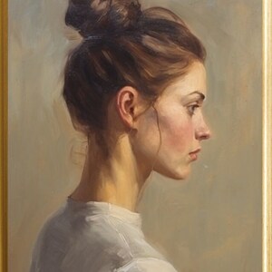 Swan on Moody Lake Digital Portrait Print Vintage Swam Art Dark ...