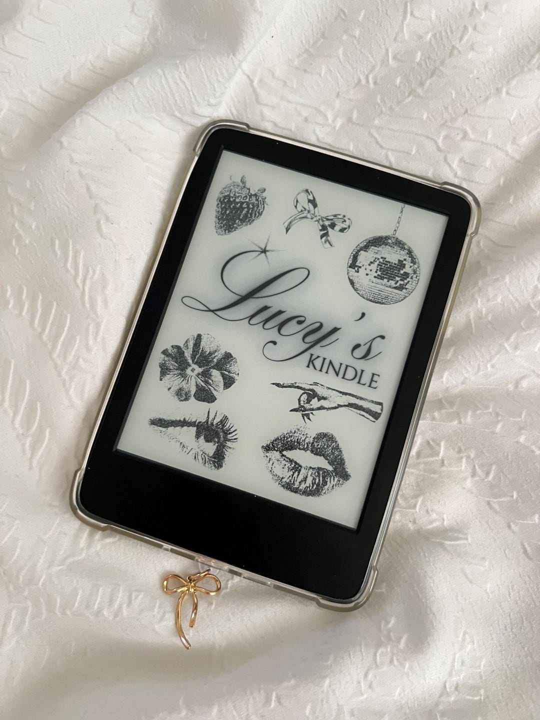 CUSTOM Kindle Lockscreen Aesthetic Print (white With Black Lettering ...