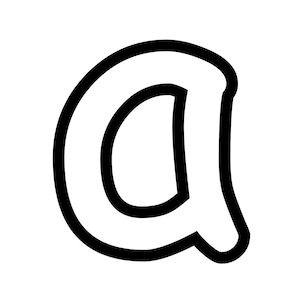 bubble letter lowercase d