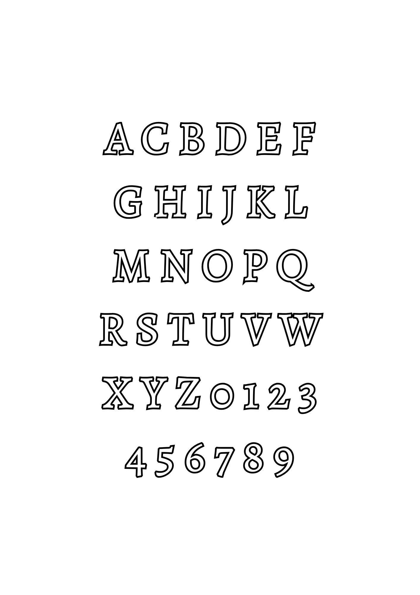Printable Alphabet Uppercase Font, Pdf Full Alphabet & Individual ...