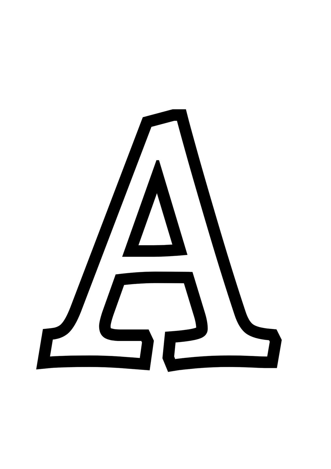 Printable Alphabet Uppercase Font, Pdf Full Alphabet & Individual ...