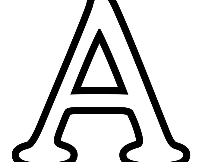 Alphabet Letters Uppercase A to Z - PDF for Print | Large Uppercase ...