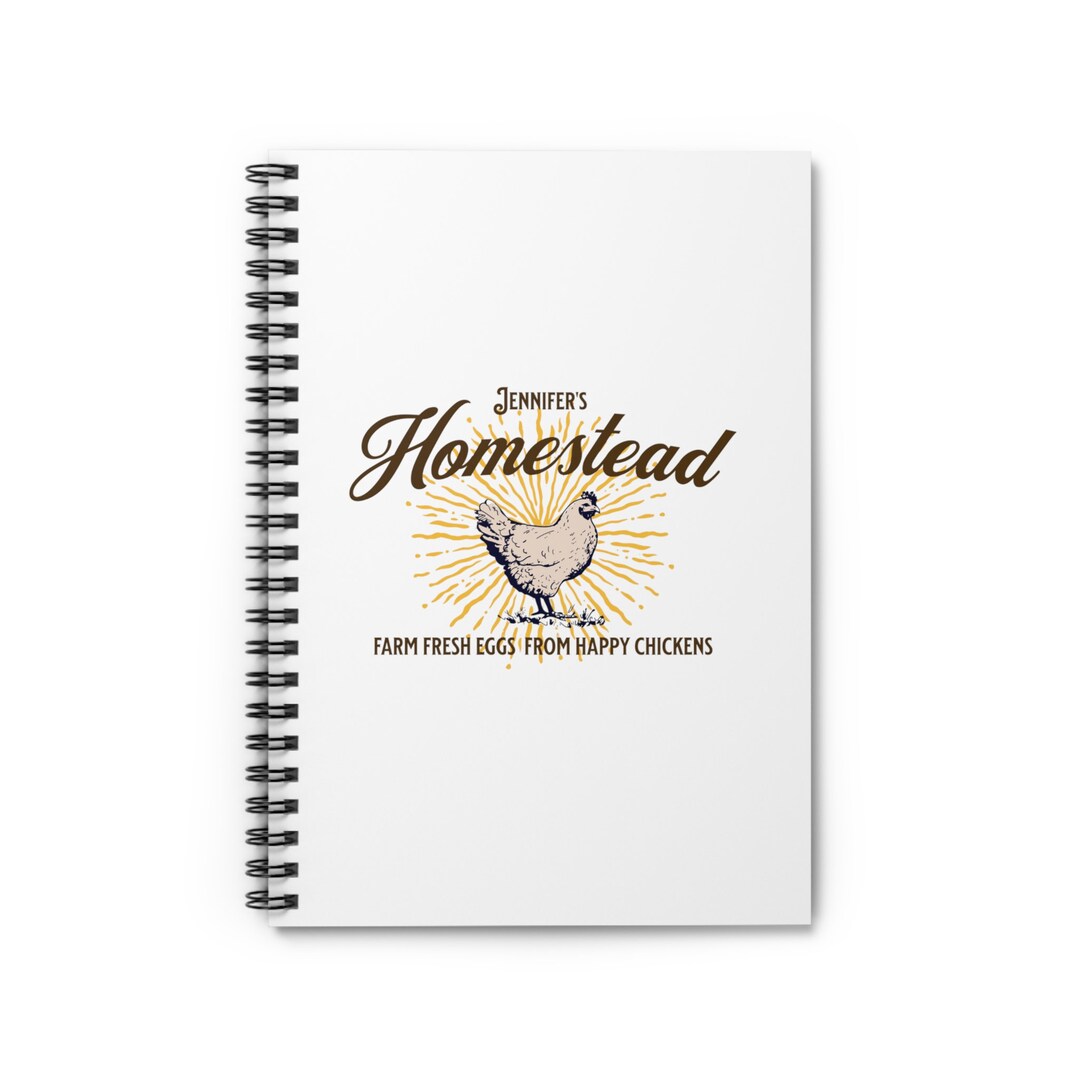 Personalized Homestead Journal, Chicken Planner, Garden Notebook, Farm ...