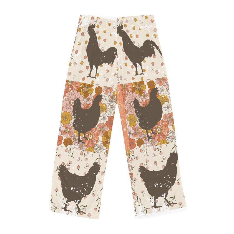 Vintage Chicken Pajama Pants, Chicken Lover Gift, Chicken Pajama ...