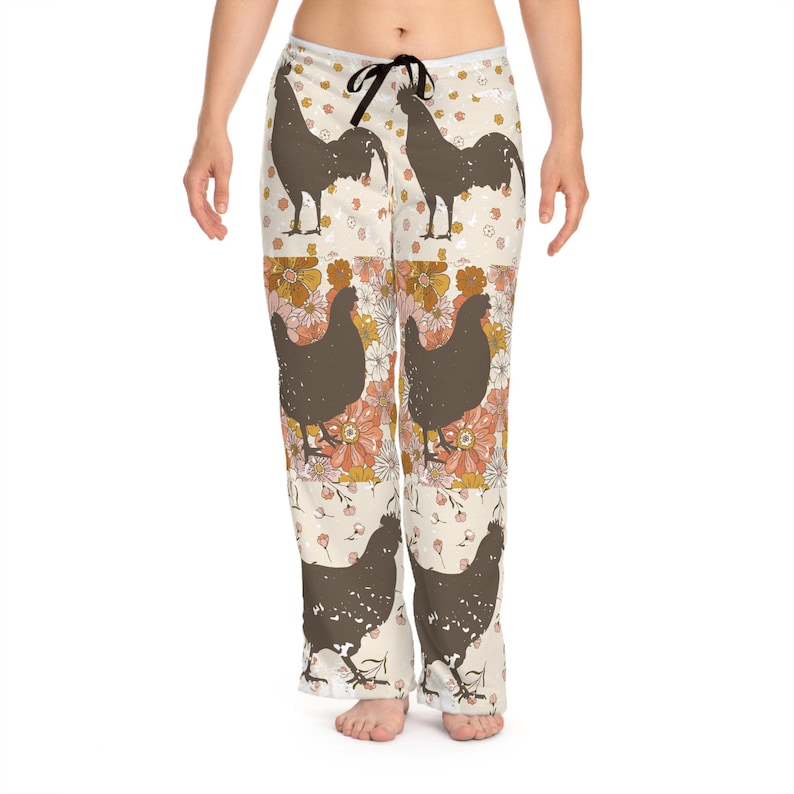 Vintage Chicken Pajama Pants, Chicken Lover Gift, Chicken Pajama ...
