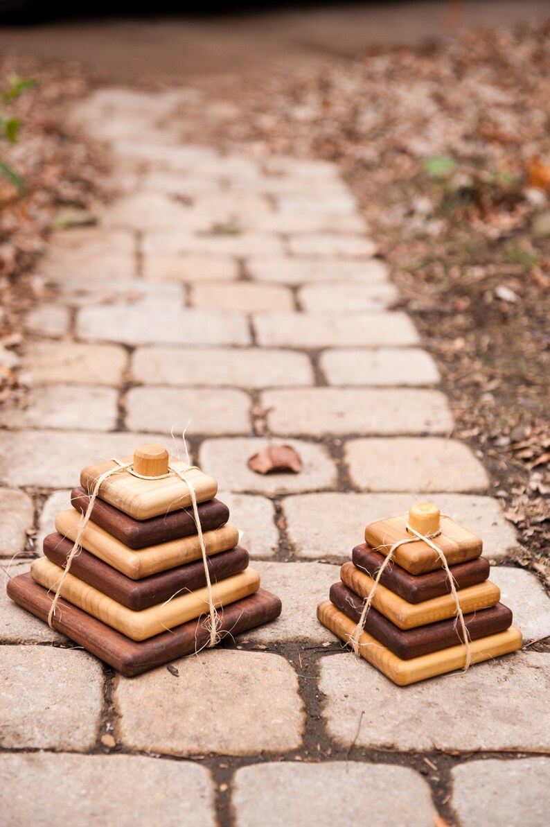 Stack-a-roo Jr. 5-level Organic Stacking Toy - Etsy