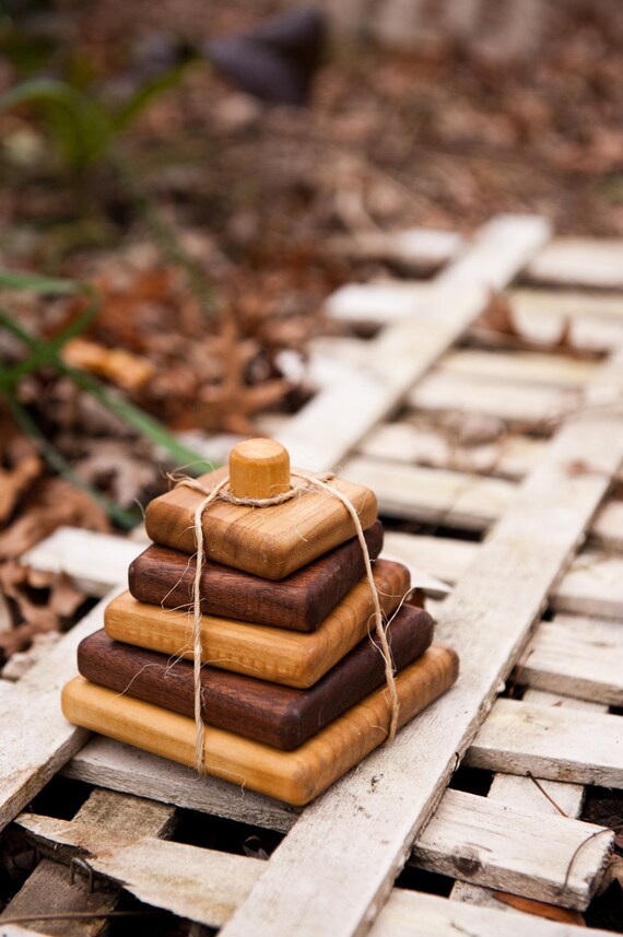 Stack-a-roo Jr. 5-level Organic Stacking Toy - Etsy