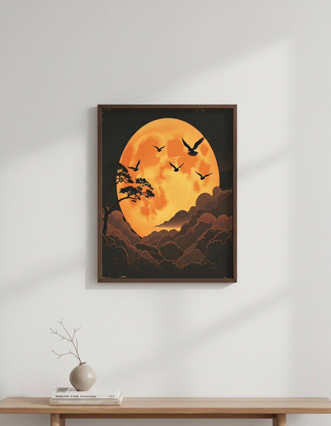 Moon Wall Art, Full Moon Print, Poster, Bedroom, Home Decor - Etsy