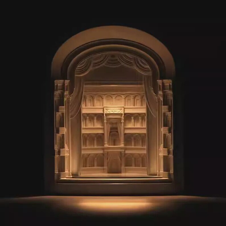 Roman Theatre Cement Night Light : Handcrafted Architectural Concrete ...