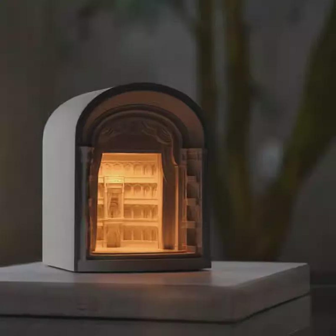 Roman Theatre Cement Night Light : Handcrafted Architectural Concrete ...