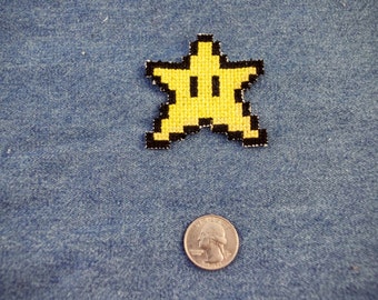 Mario Star Iron on Patch - Etsy