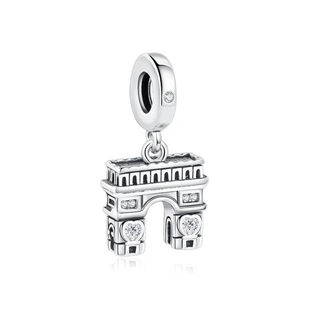 Notre Dame De Paris Charm 925 Sterling Silver Travel Charm Globe ...