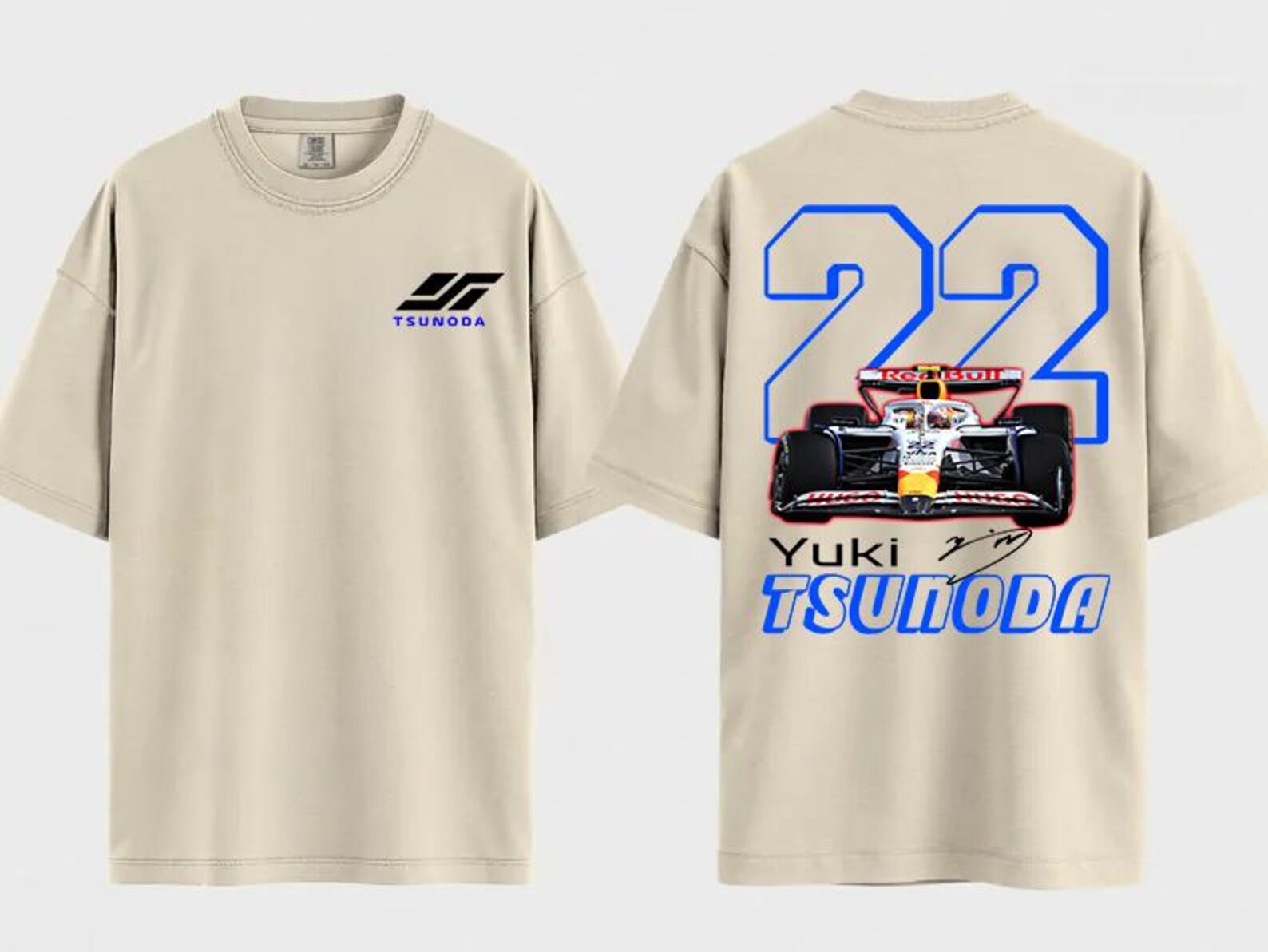 Yuki Tsunoda #22 F1 Comfort, F1 Racing Graphic Tee, Vintage F1 Comfort ...