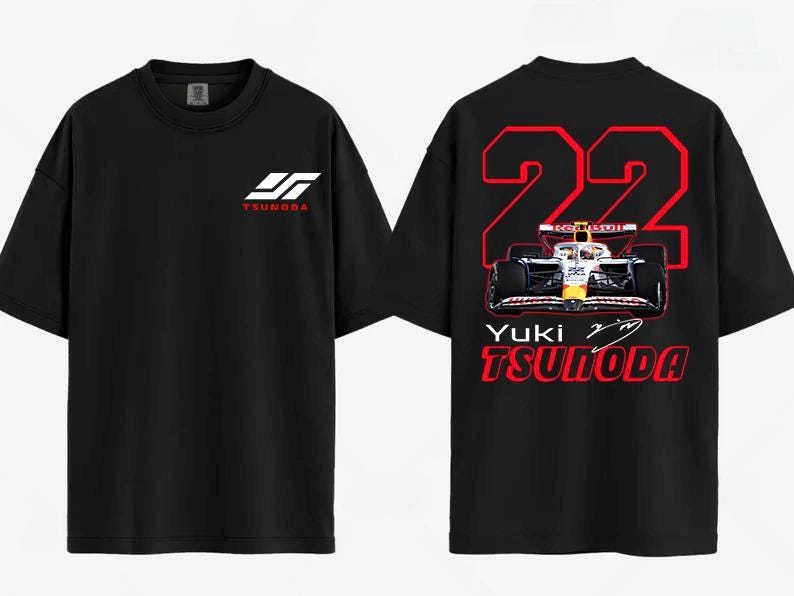 Yuki Tsunoda #22 F1 Comfort, F1 Racing Graphic Tee, Vintage F1 Comfort ...