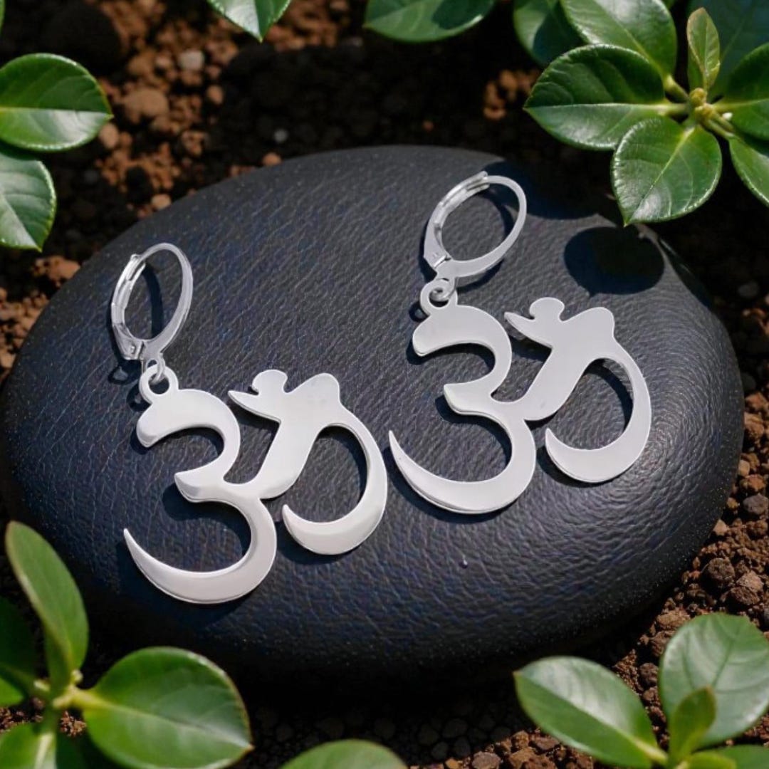 Aum Symbol Pendant Earrings Outdoor Sports Accessory Yoga Enthusiasts ...
