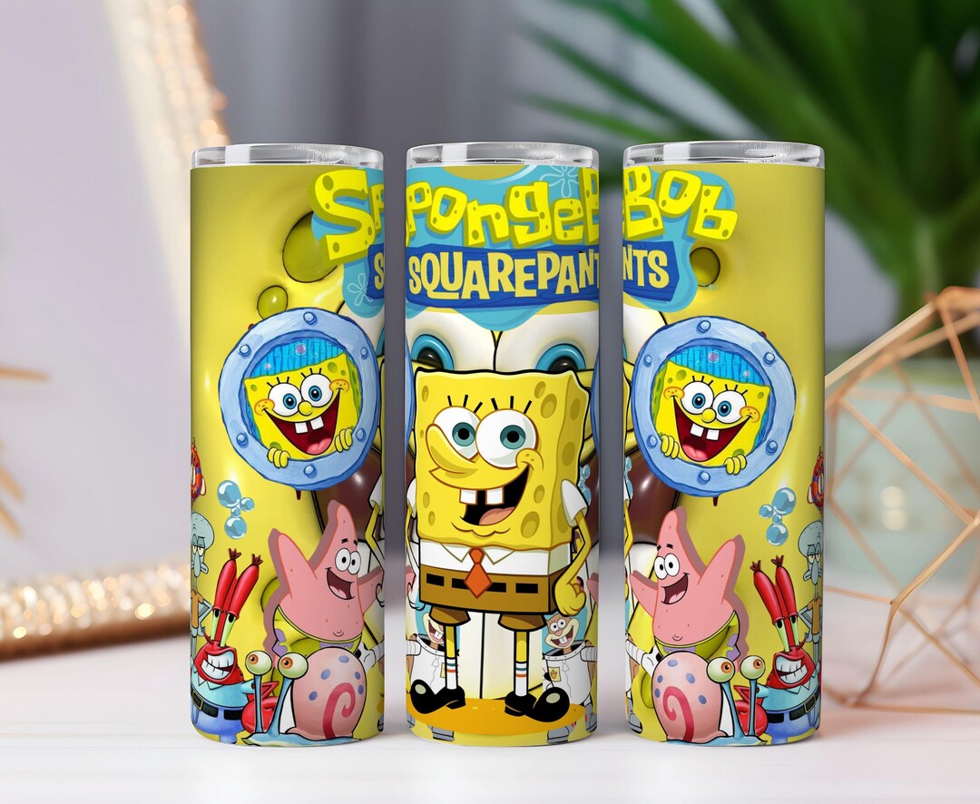 Spongebob Tumbler Wrap PNG | Undersea Cartoon Design (digital Download ...