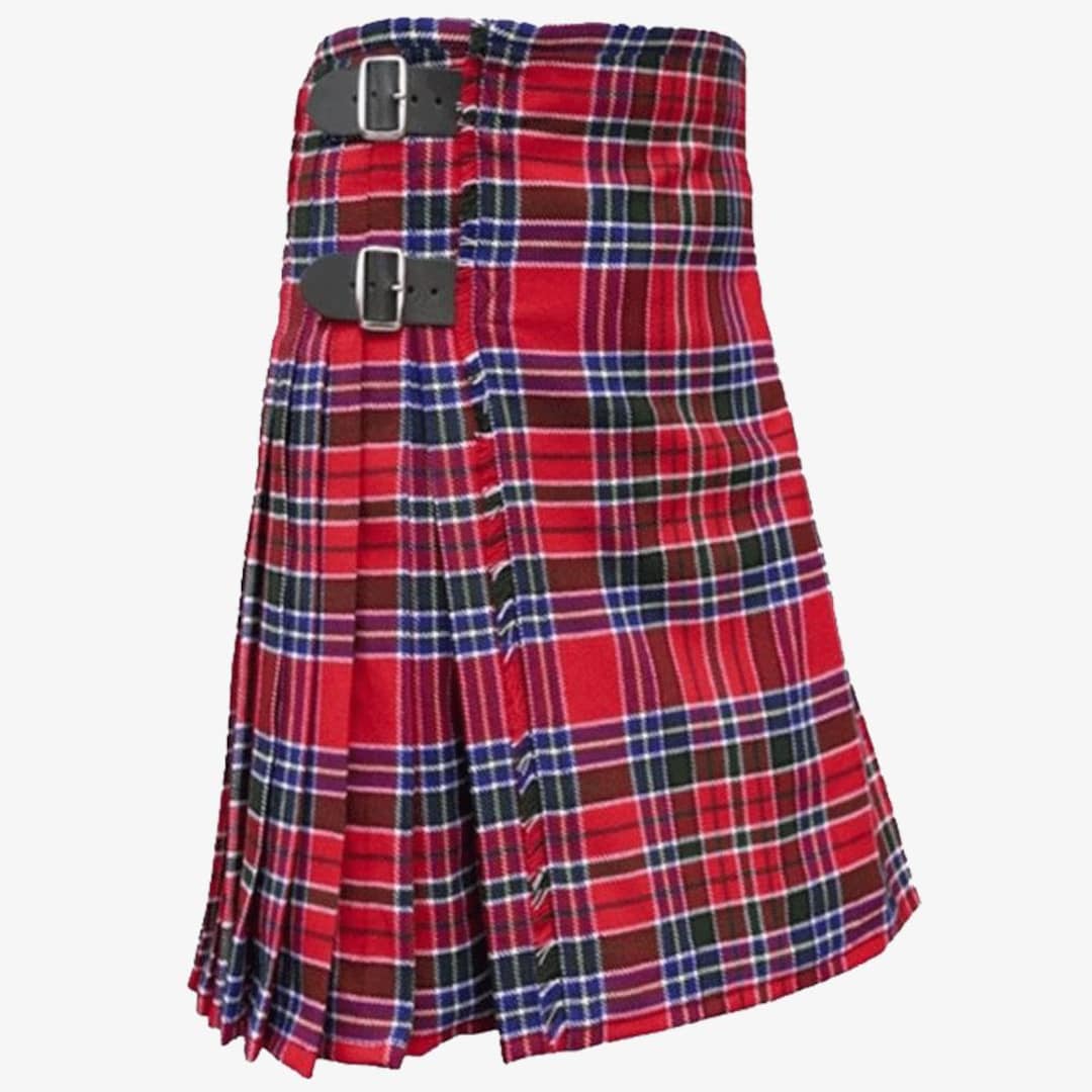 Handmade Macbean Ancient Tartan Kilt: Scottish Heavy Weight 8 Yard Kilt ...