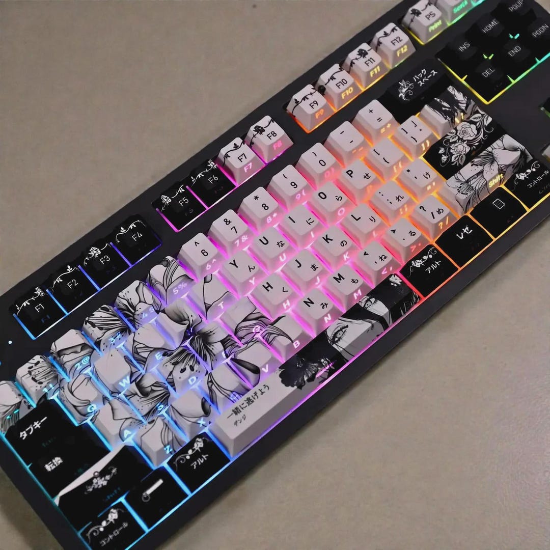 Chainsaw Man Anime Keycaps – PBT 126 Handcrafted Japanese Keys - Etsy