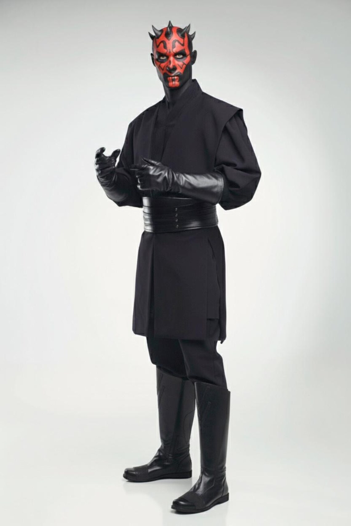 Starwars Inspired Darth Maul Cosplay Costume: Vegan Leather Gloves ...