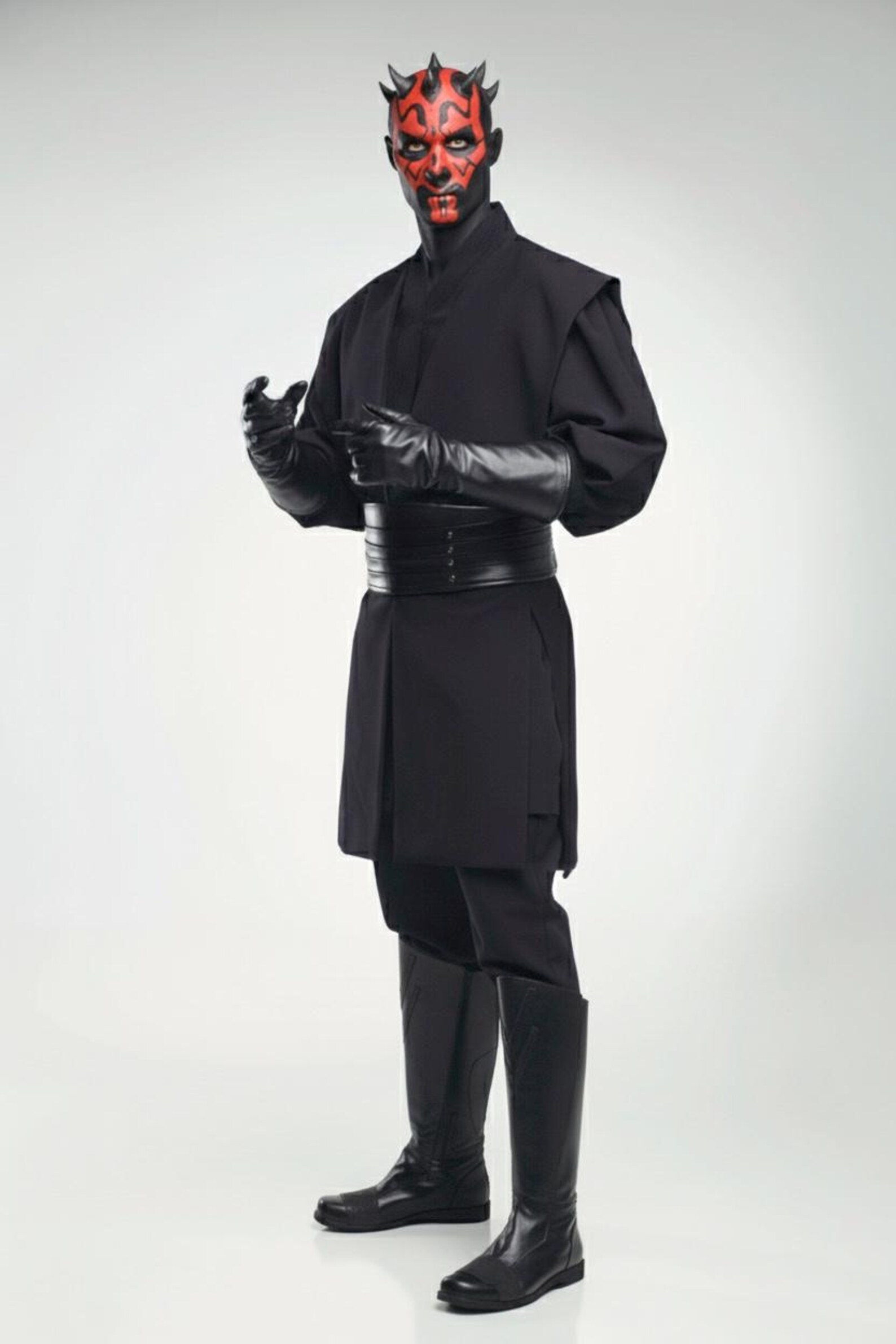 Starwars Inspired Darth Maul Cosplay Costume: Vegan Leather Gloves ...