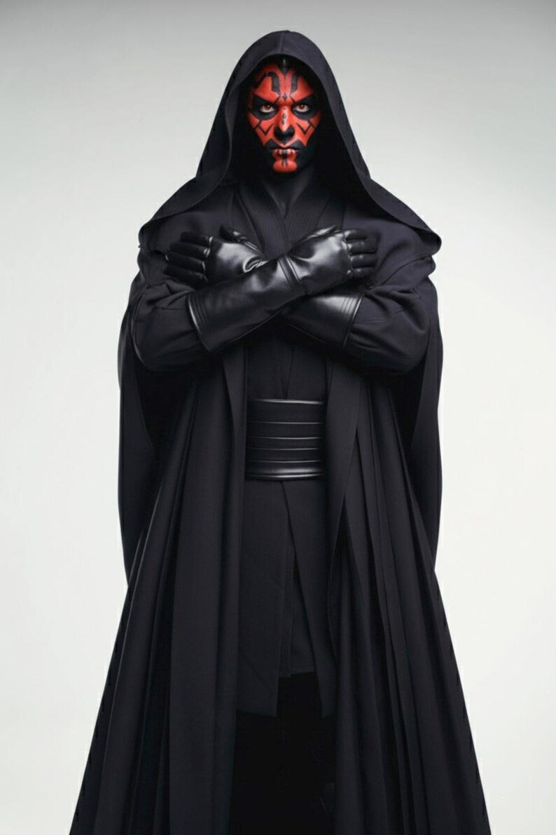 Starwars Inspired Darth Maul Cosplay Costume: Vegan Leather Gloves ...
