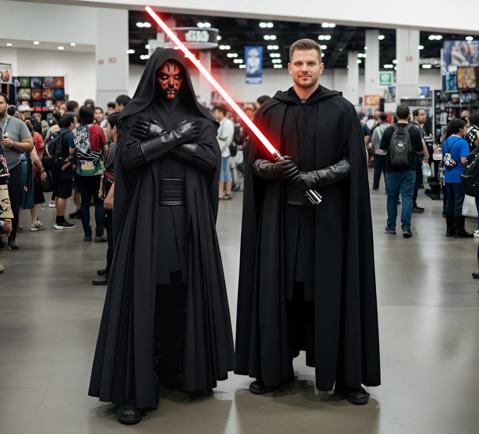 Starwars Inspired Darth Maul Cosplay Costume: Vegan Leather Gloves ...