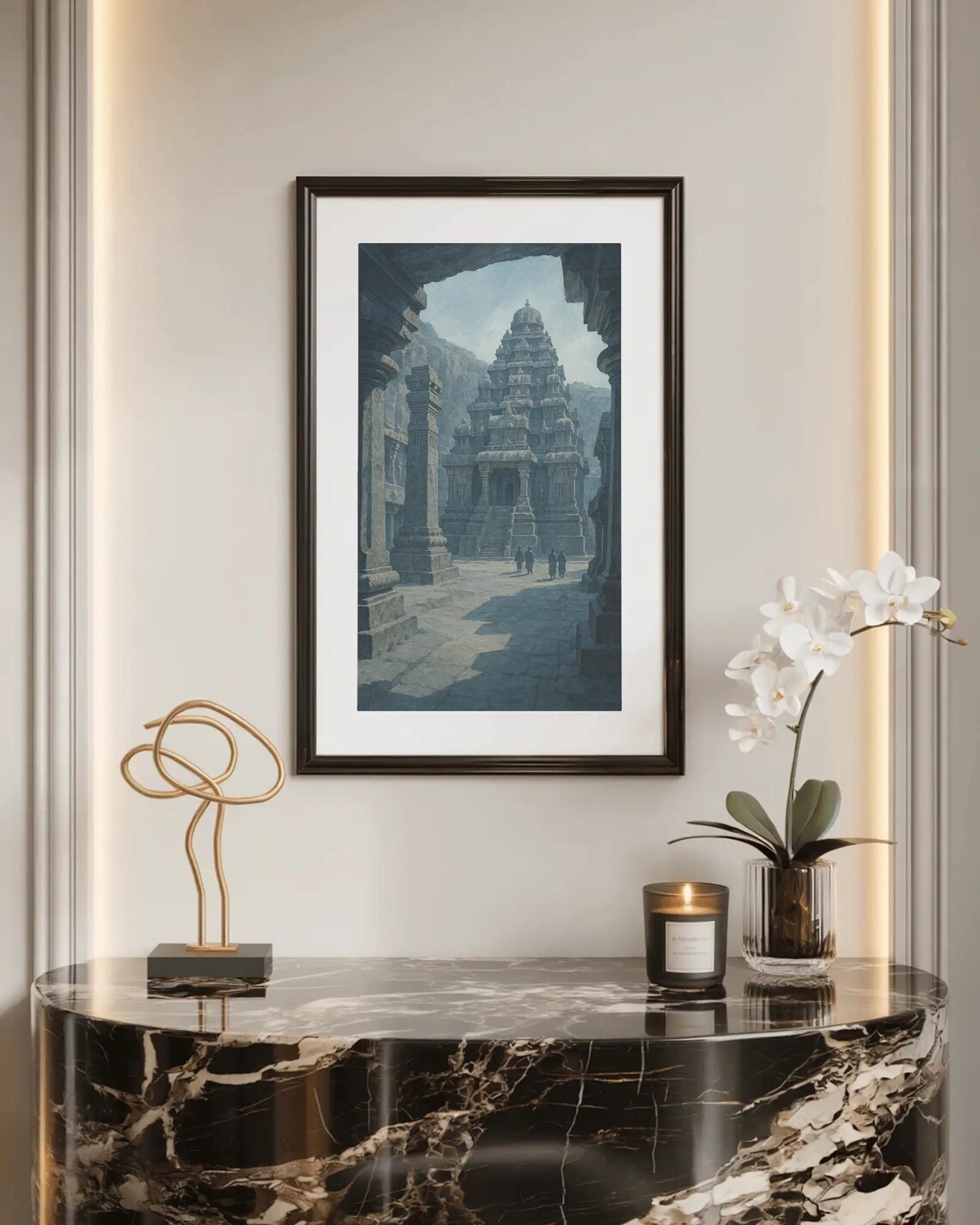 Kailasa Temple Spiritual Printable | Ellora Temple Digital Poster ...