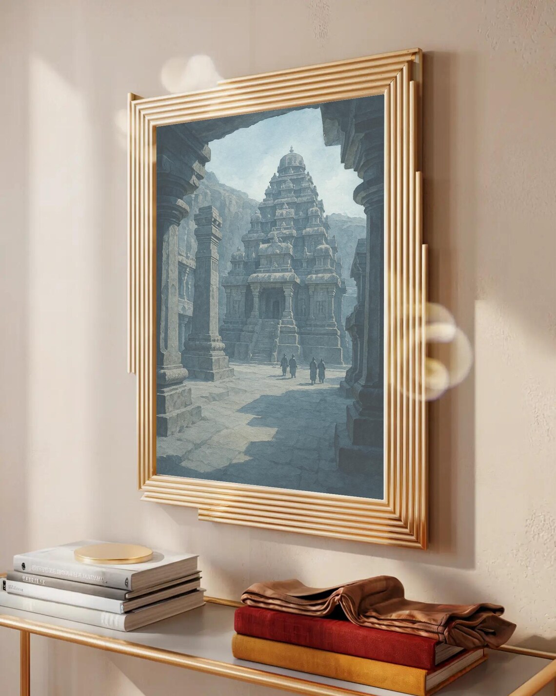 Kailasa Temple Spiritual Printable | Ellora Temple Digital Poster ...