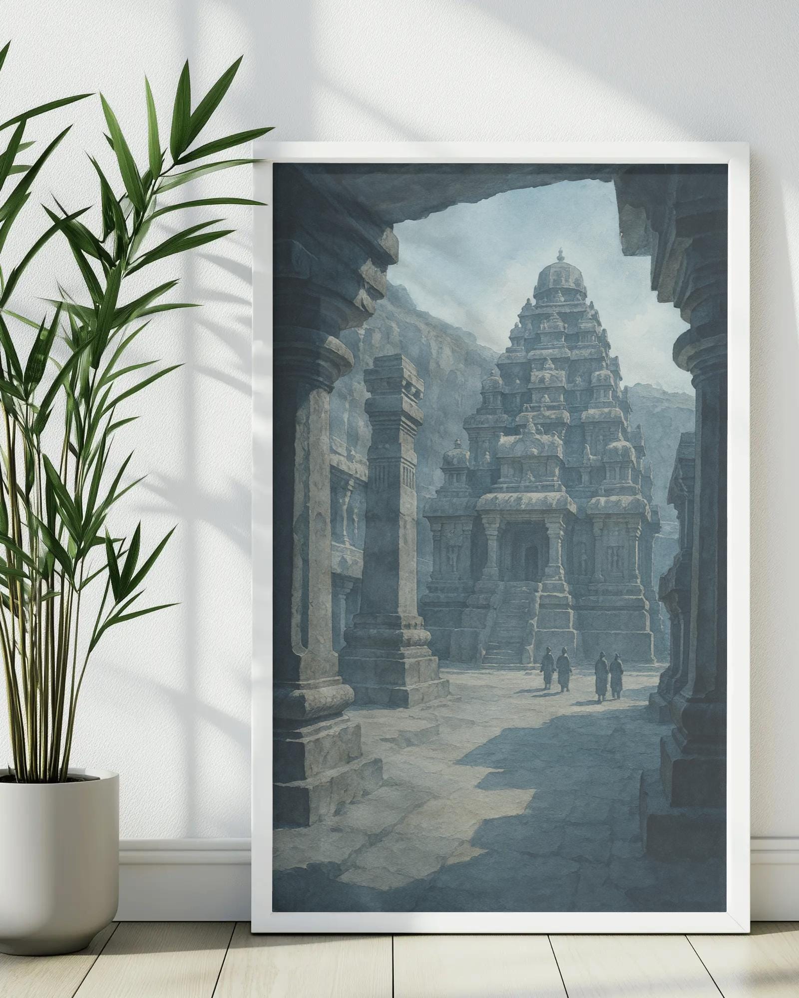 Kailasa Temple Spiritual Printable | Ellora Temple Digital Poster ...